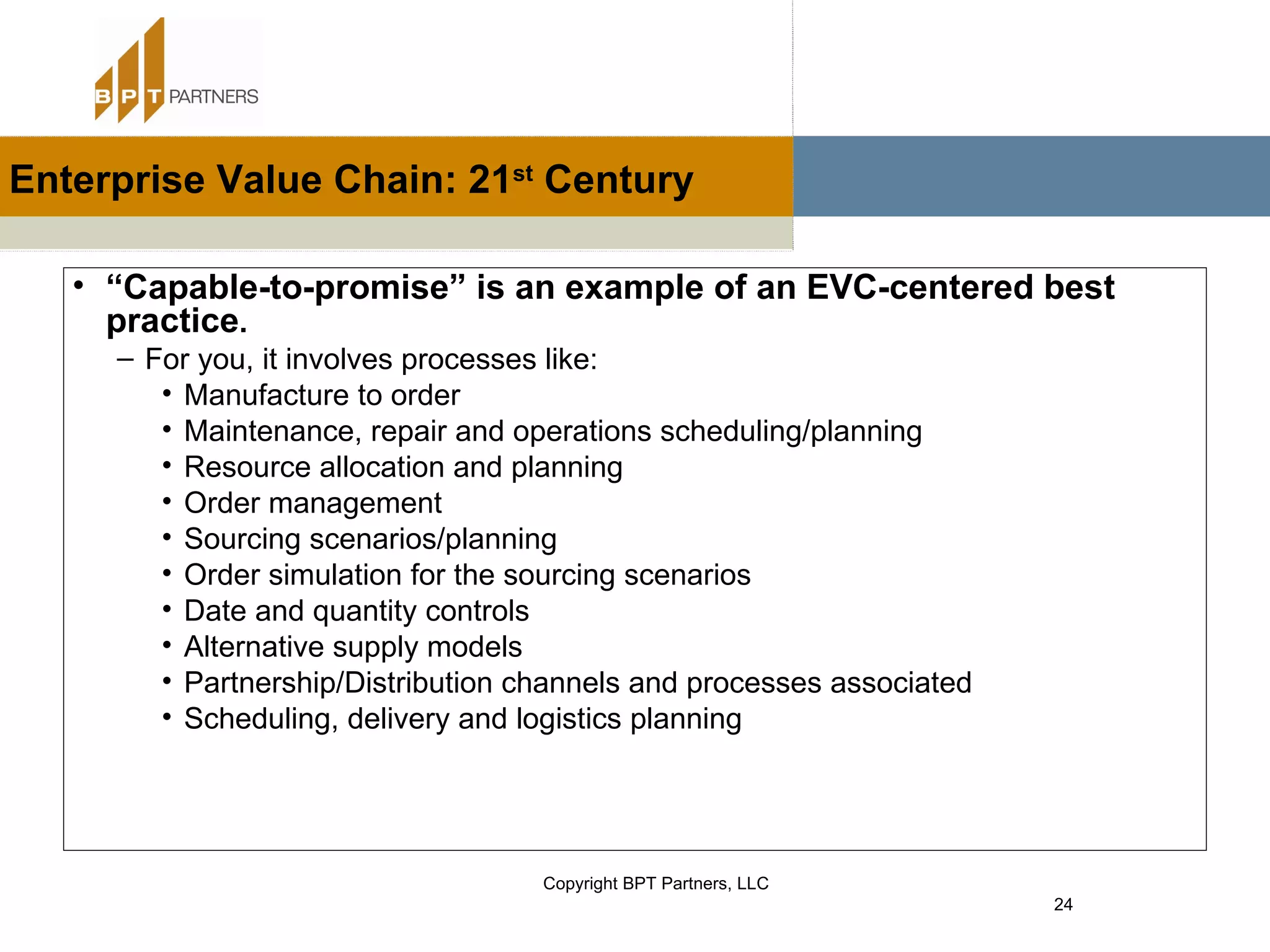 CRM & The Enterprise Value Chain | PPT