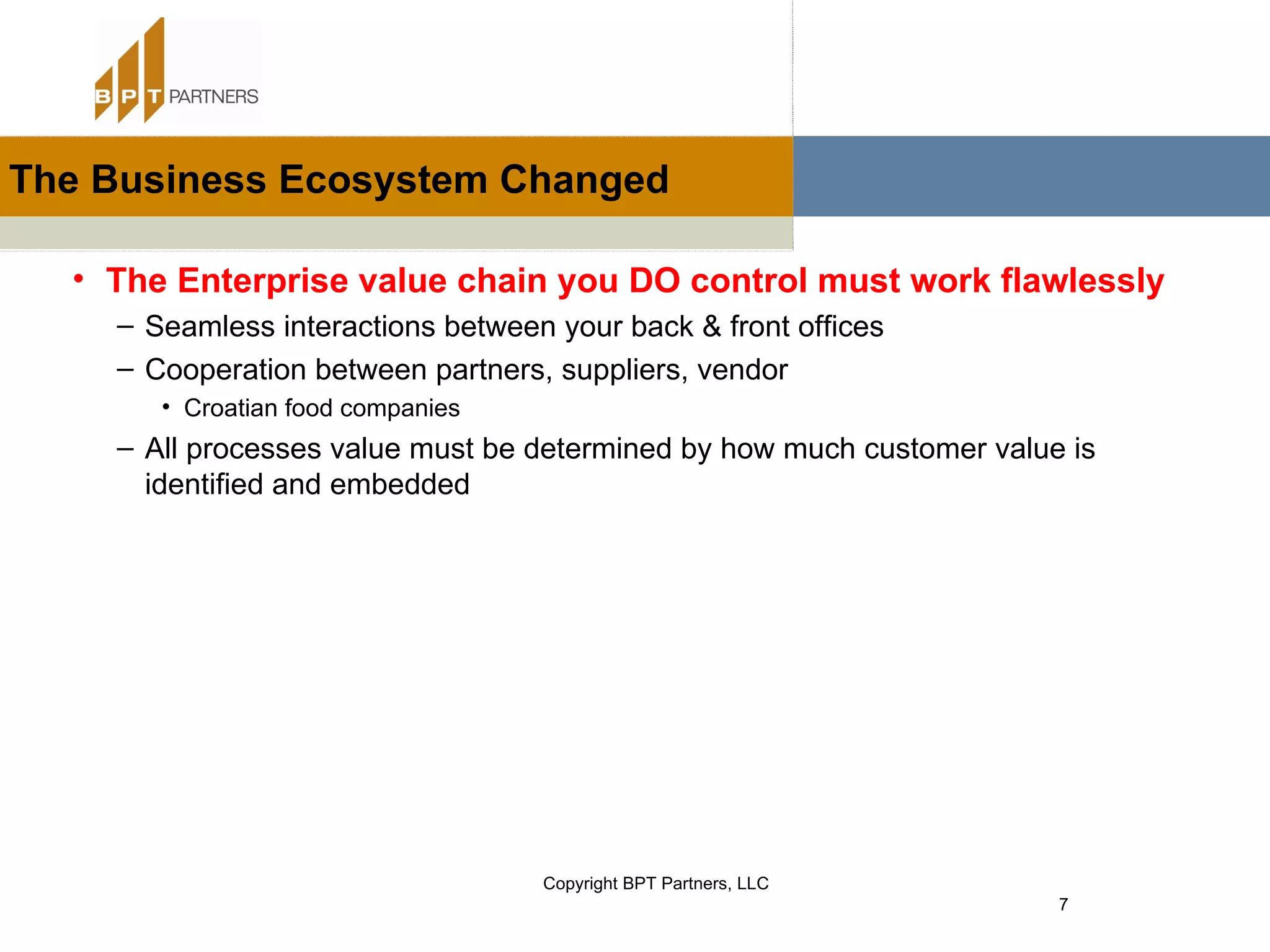 CRM & The Enterprise Value Chain | PPT