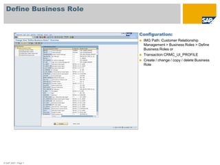 Crm2007 business roles | PDF
