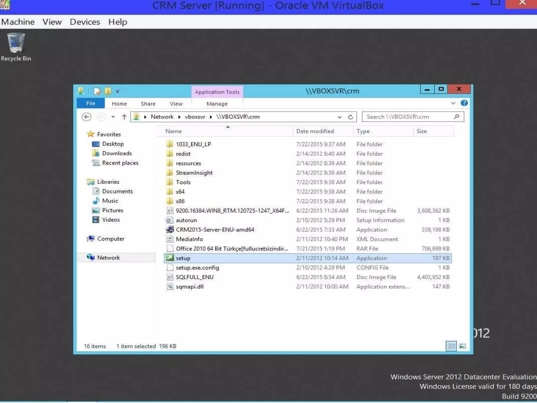 CRM 2015 - SQL Server 2012 kurulumu | PPTX