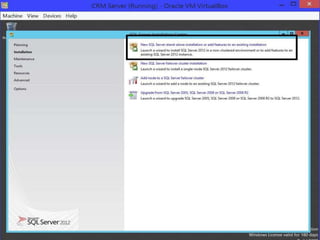 CRM 2015 - SQL Server 2012 kurulumu | PPTX