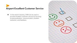 CRM in Aiport customer services for Aviation | PPTX