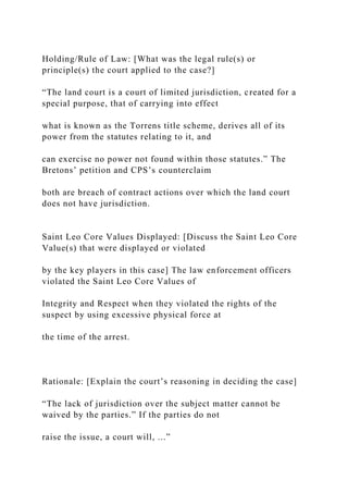 CRM 321 Substantive Criminal Law Case Brief FormatSam.docx