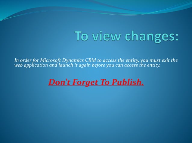 Crm 40 Customizations Basics Ppt
