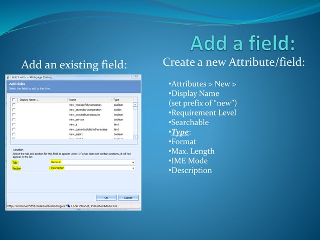 Crm 40 Customizations Basics Ppt