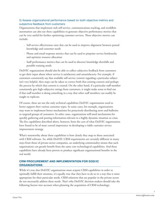 CRM and National Security: Five Essential Software Capabilities | PDF