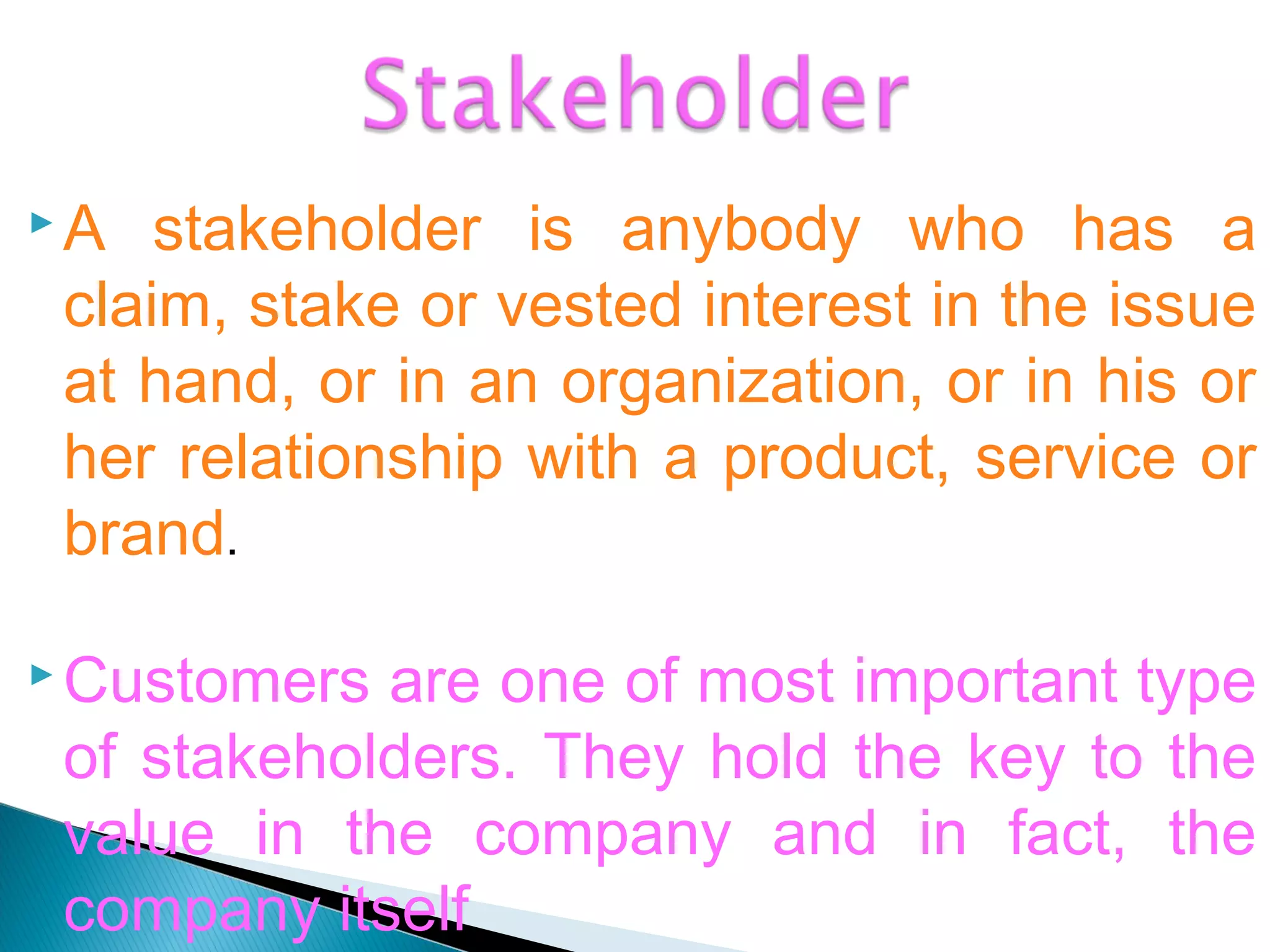 CRM and Stakeholder Management | PPT