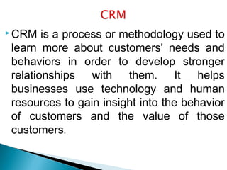 CRM and Stakeholder Management | PPT