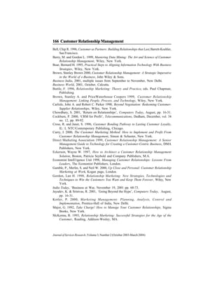 Customer relationship management (CRM) | PDF
