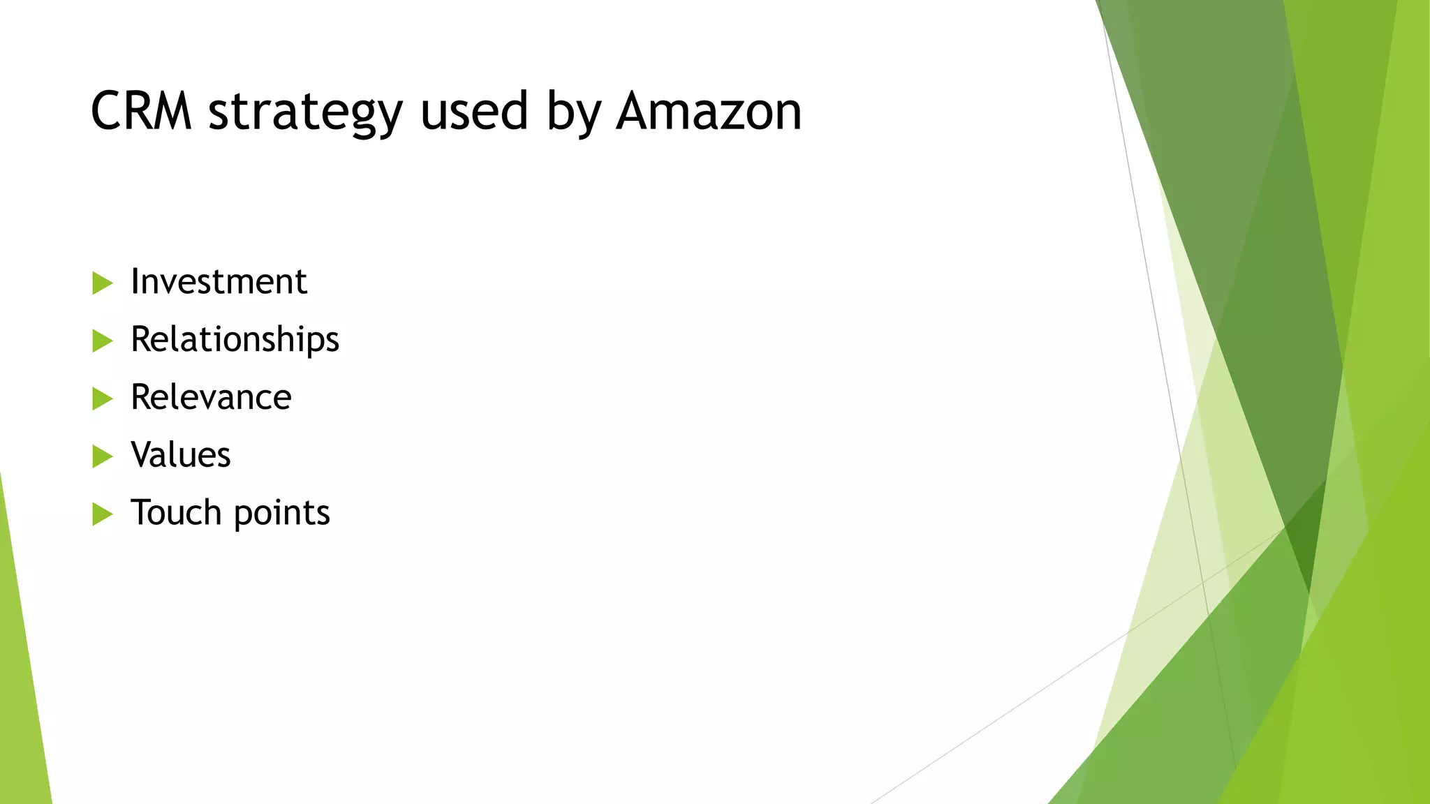 Crm in Amazon | PPTX