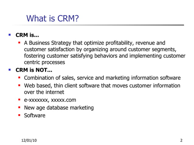 CRM Basics | PPT
