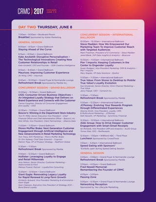 CRMC 2017 Agenda | PDF