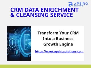 CRM Data Enrichment and cleansing service - Apeiro Solutions.pptx
