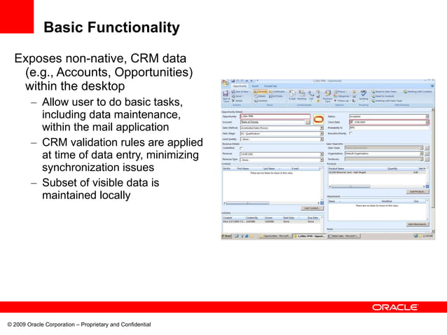 Oracle Siebel CRM Desktop | PPT