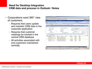 Oracle Siebel CRM Desktop | PPT