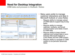 Oracle Siebel CRM Desktop | PPT