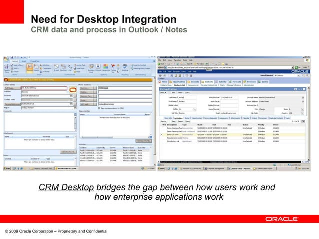 Oracle Siebel CRM Desktop | PPT