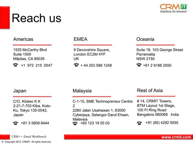 Email Integration for Oracle Fusion CRM and CRM On Demand | PPT