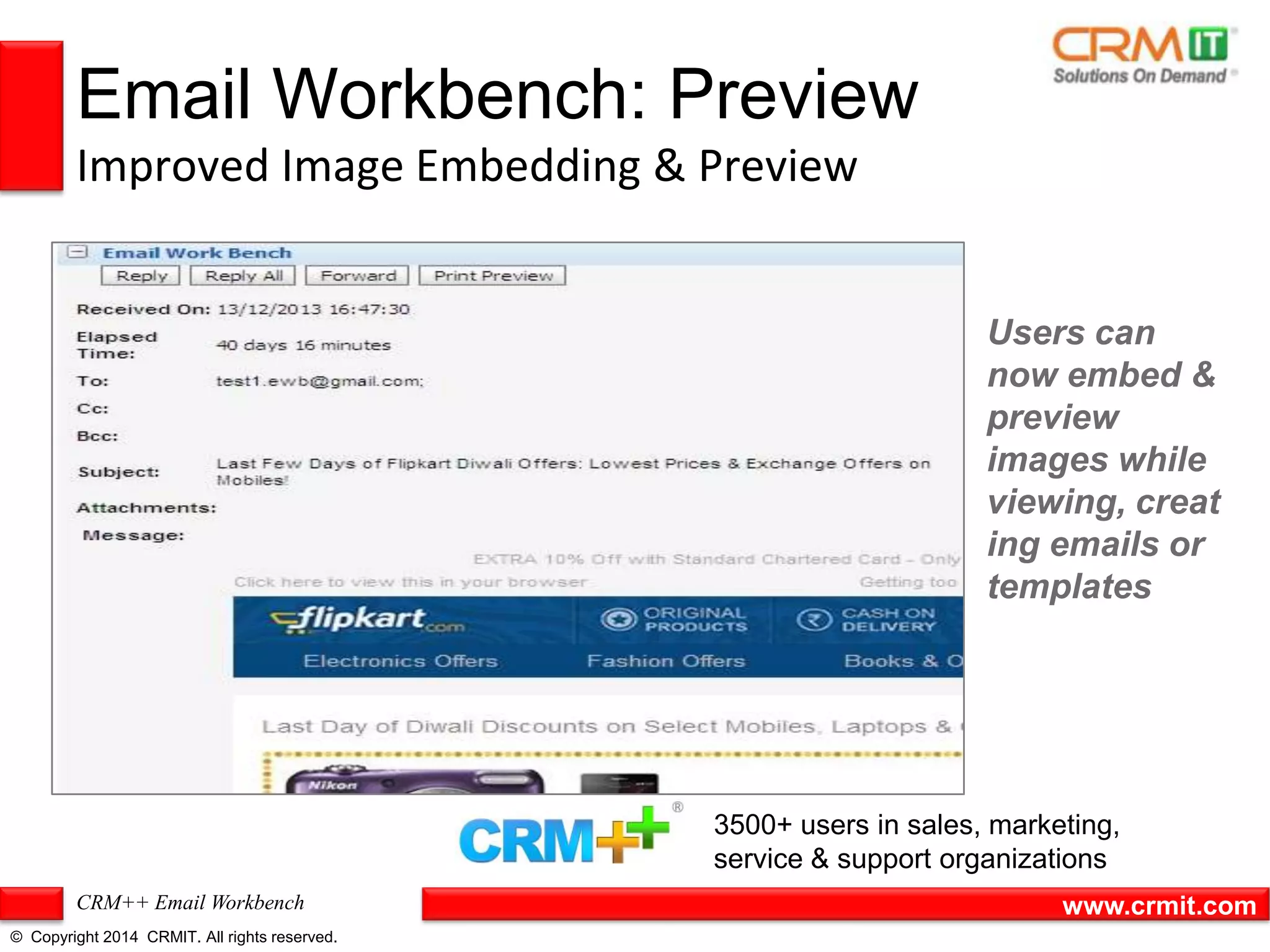 CRM++ Email Integration for Oracle Cloud Solutions | PPTX