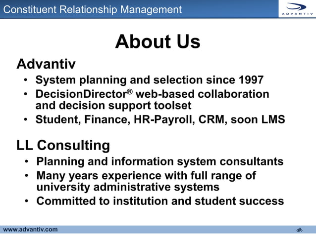 CRM Executive Overview | PPT