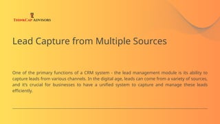 CRM for Lead Management: Prevent Lead Leakage and Enhance Sales Efficiency | PPT