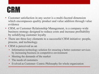 Crm implementation in insurance sector | PPTX