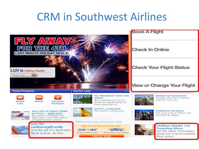 Crm in airlines | PPT | Air Travel | Travel Type