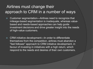 Crm in airlines | PPTX
