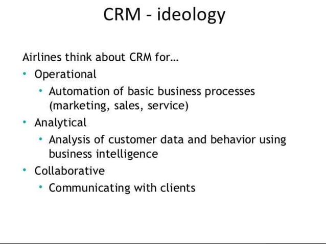 Crm in airlines | PPTX