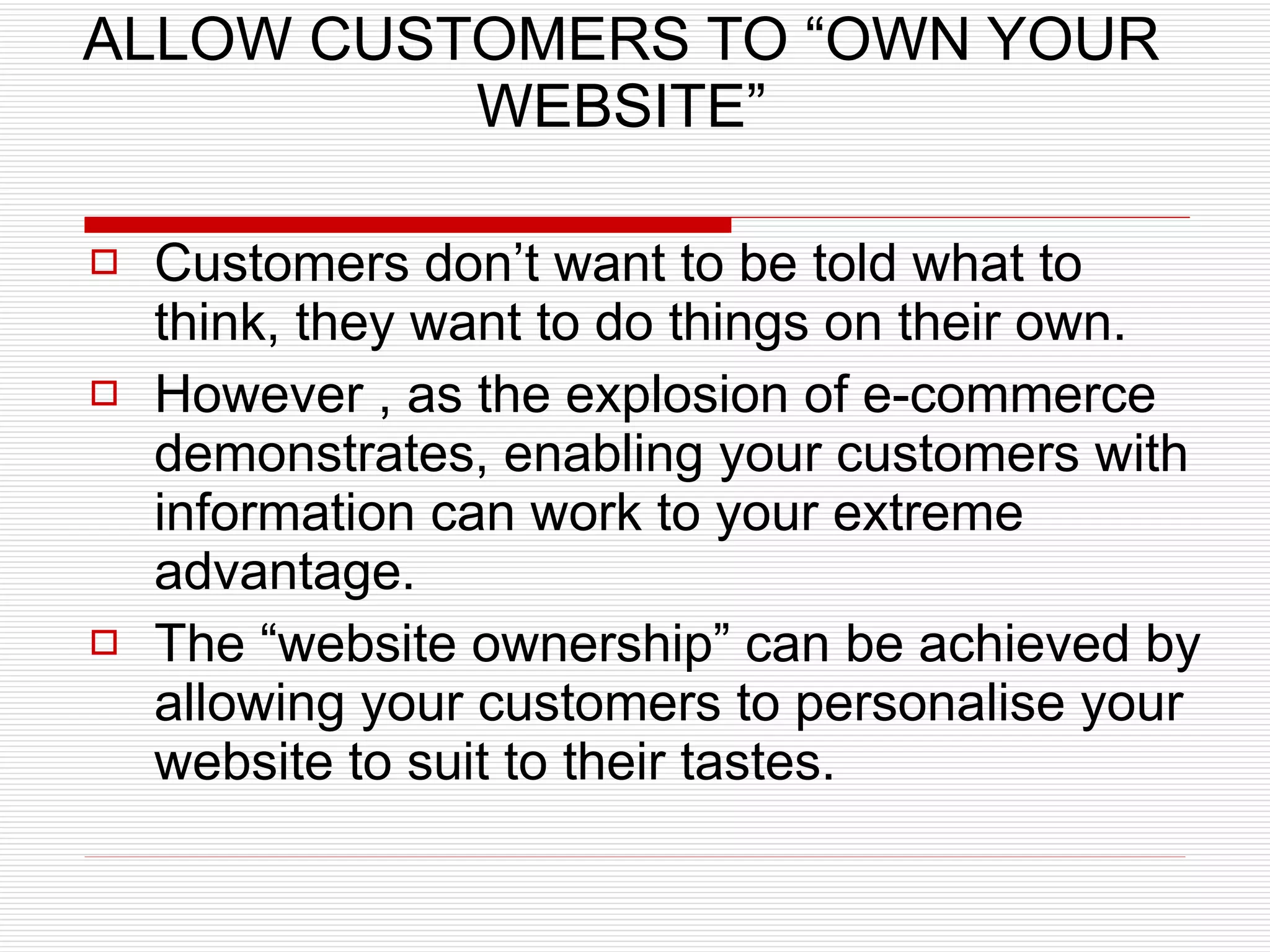 Crm in e commerce1 | PPT