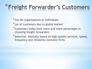 Customer Relationship Management in freight forwarding | PPTX