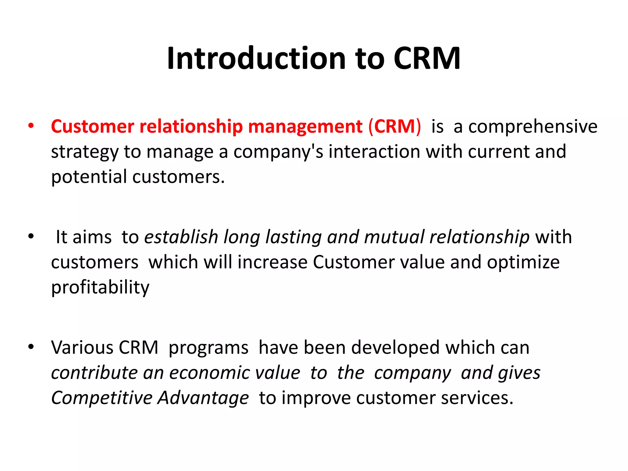 Crm in retail industry | PPTX