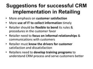 Crm in retail industry | PPTX