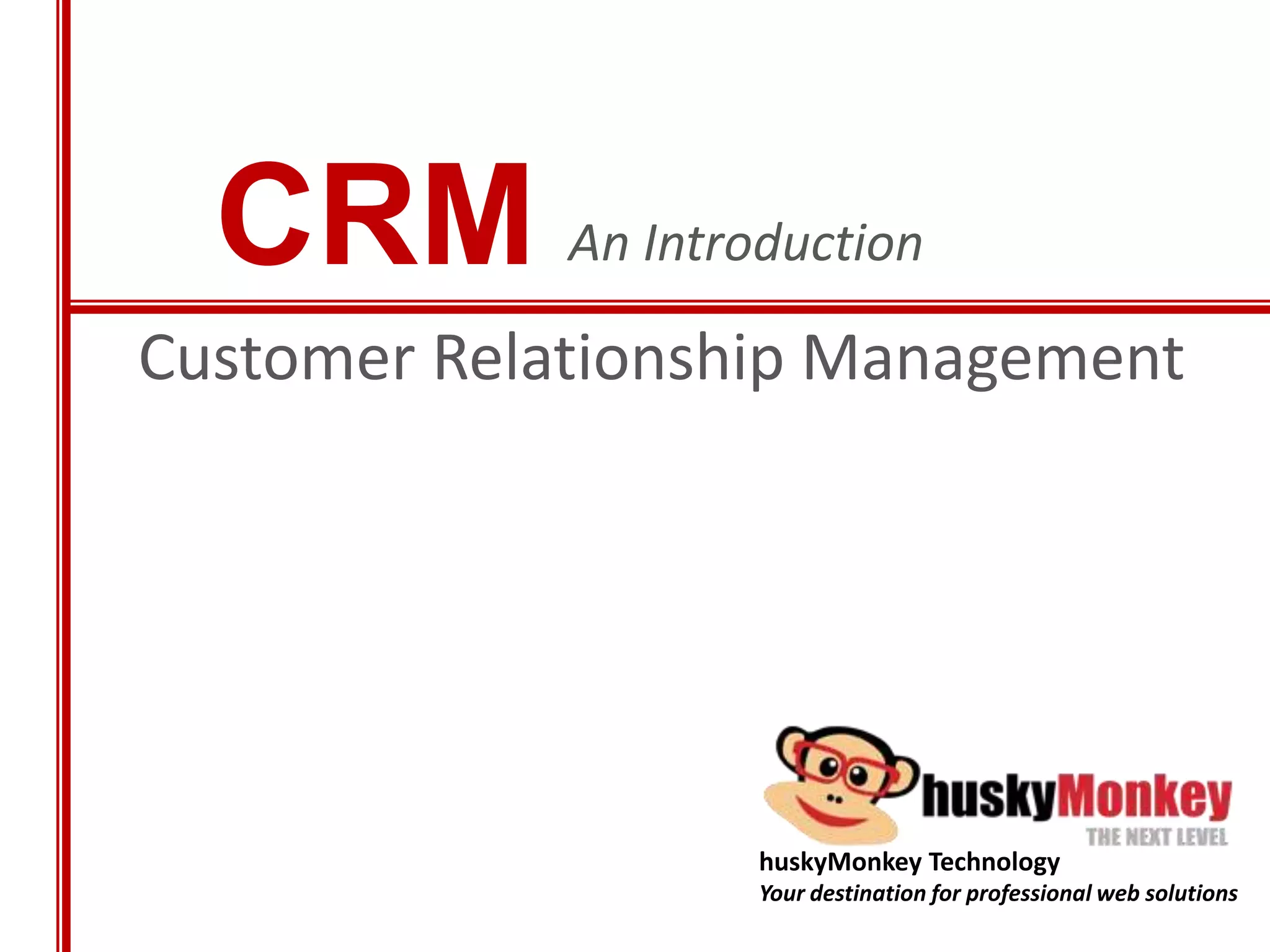 CRM Introduction | PPTX