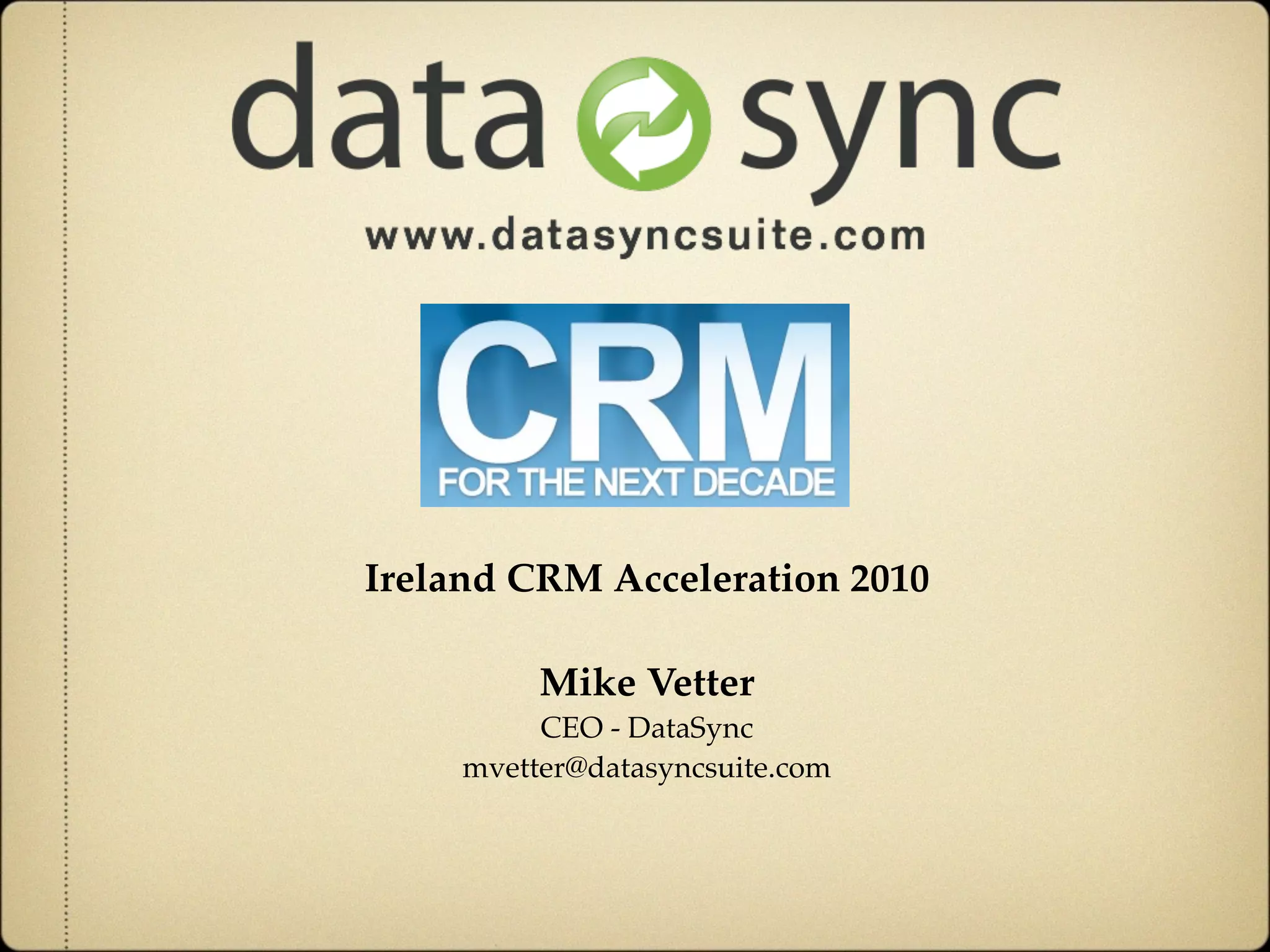 CRM Ireland Slide Deck | PPT