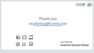 CRMIT adoption++ | PPT