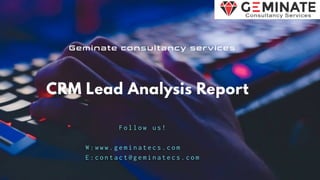 CRM Lead Analysis Report | PDF