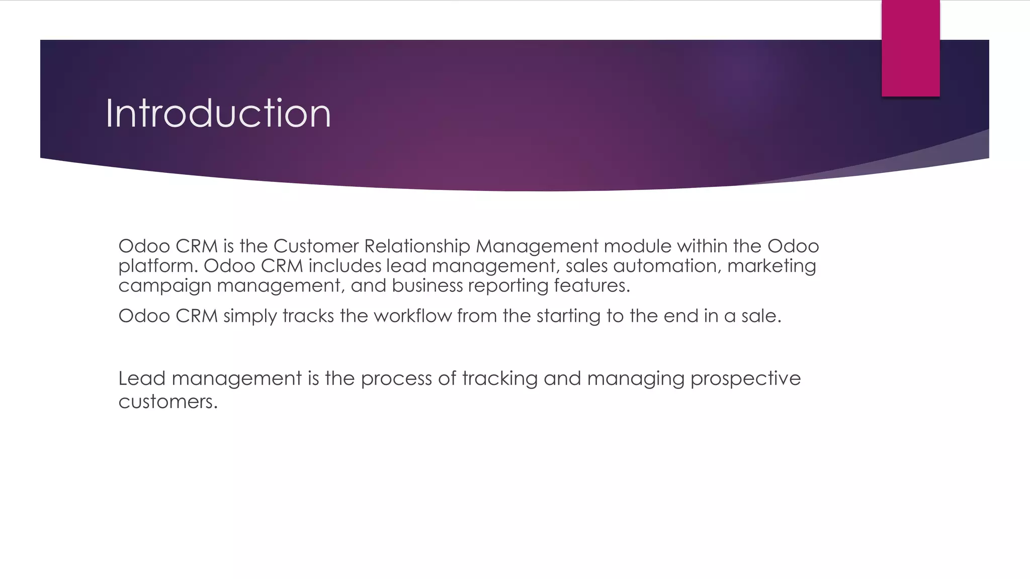 Odoo CRM Management | PDF