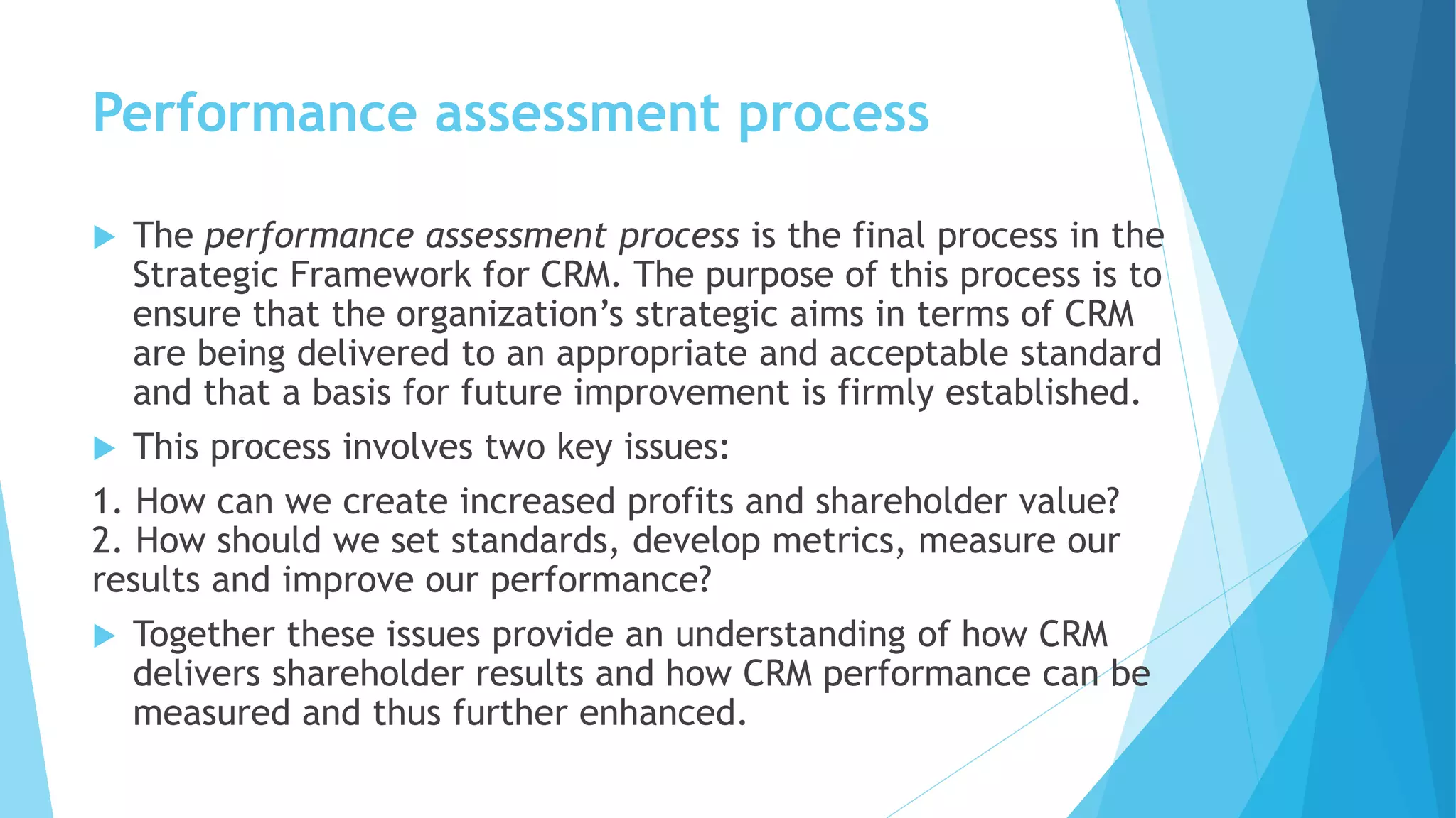 CRM Multichannel integration process & IT & Performance assessment ...