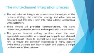 CRM Multichannel integration process & IT & Performance assessment ...
