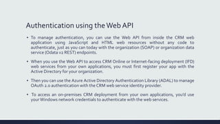 New Feature in CRM 2016 | PPTX | Web Development | Internet