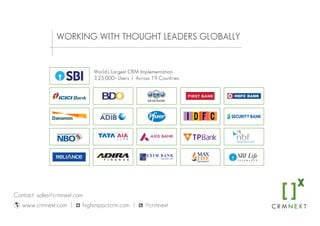 CRMNEXT Corporate Banking Platform | PDF