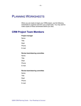 Crm planning guide | PDF
