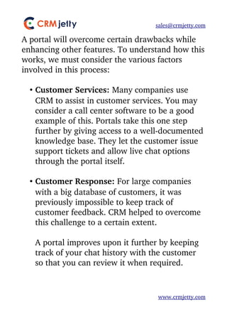 CRM Portals Through the Customer Perspective | PDF