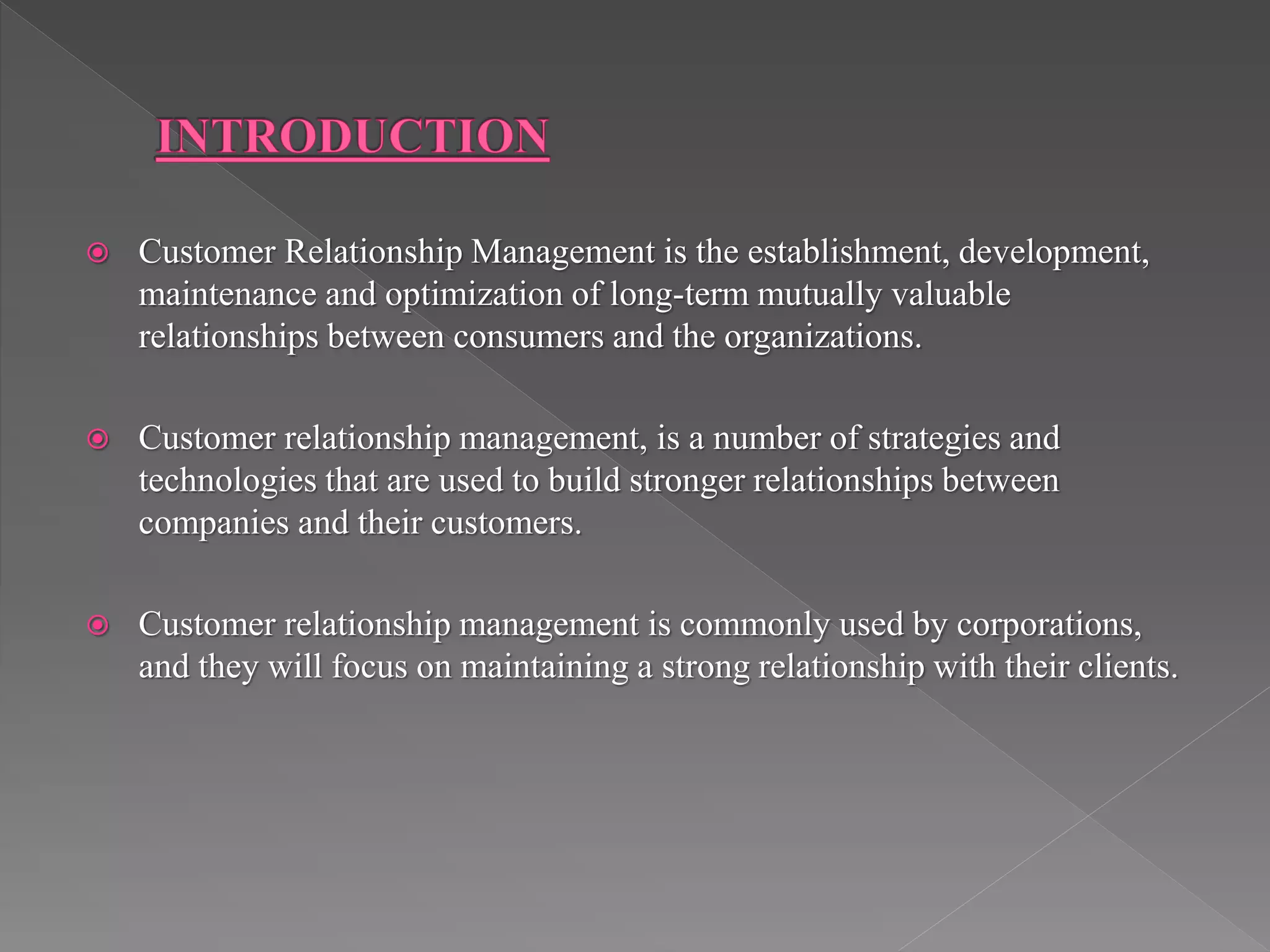 Customer Relationship Management | PPTX