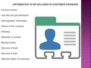 customer information database | PPTX