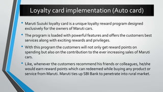 Crm ppt on maruti suziki | PPTX