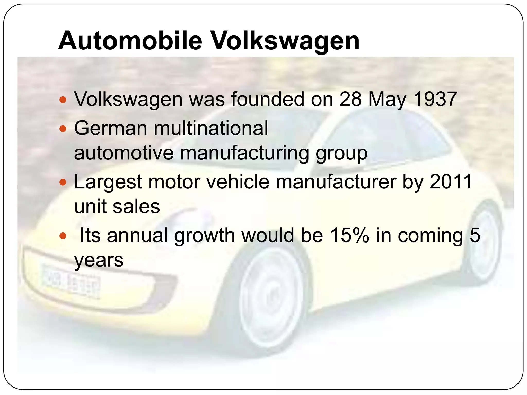 Crm practices automobile sector of volkswagen | PPTX
