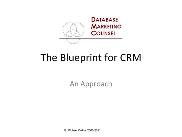 Blueprint for CRM | PPT
