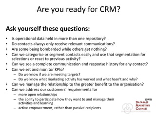 Blueprint for CRM | PPT